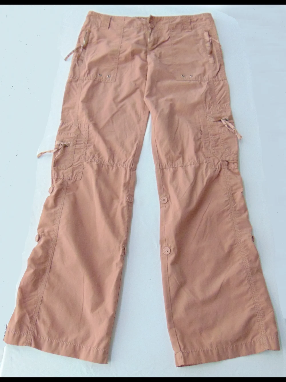 Forever 21 | Pants & Jumpsuits | Forever 2 Blush Pink Cargo Pants Wide ...